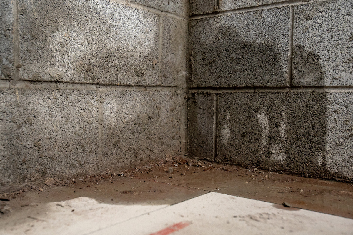 Wet basement repair for residential foundations